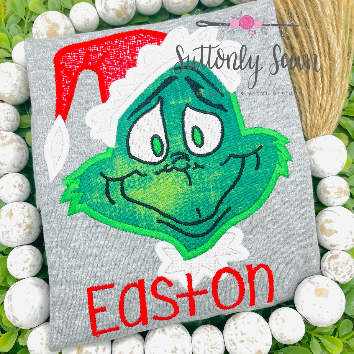 Adult Grinch-(pocket area) – Suttonly Sewn