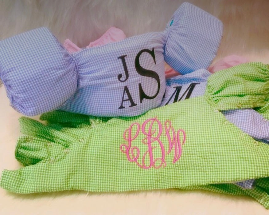 Monogrammed Puddle Jumper Covers – Suttonly Sewn