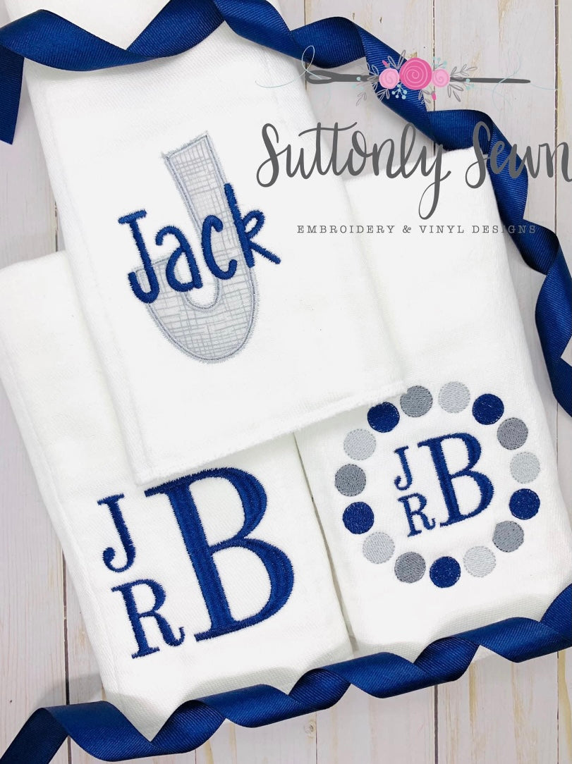 Stacked monogram – Suttonly Sewn