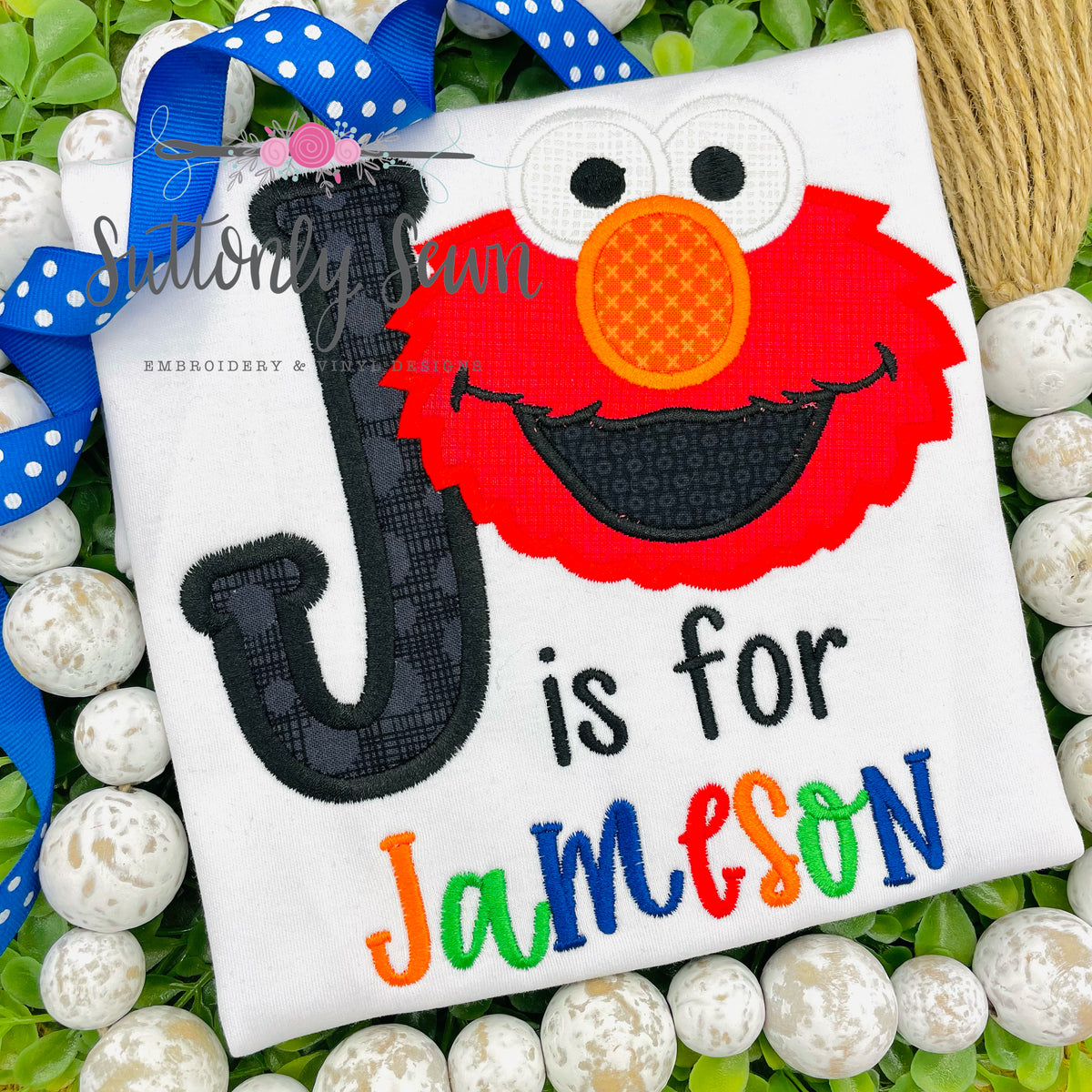 Elmo Name shirt – Suttonly Sewn