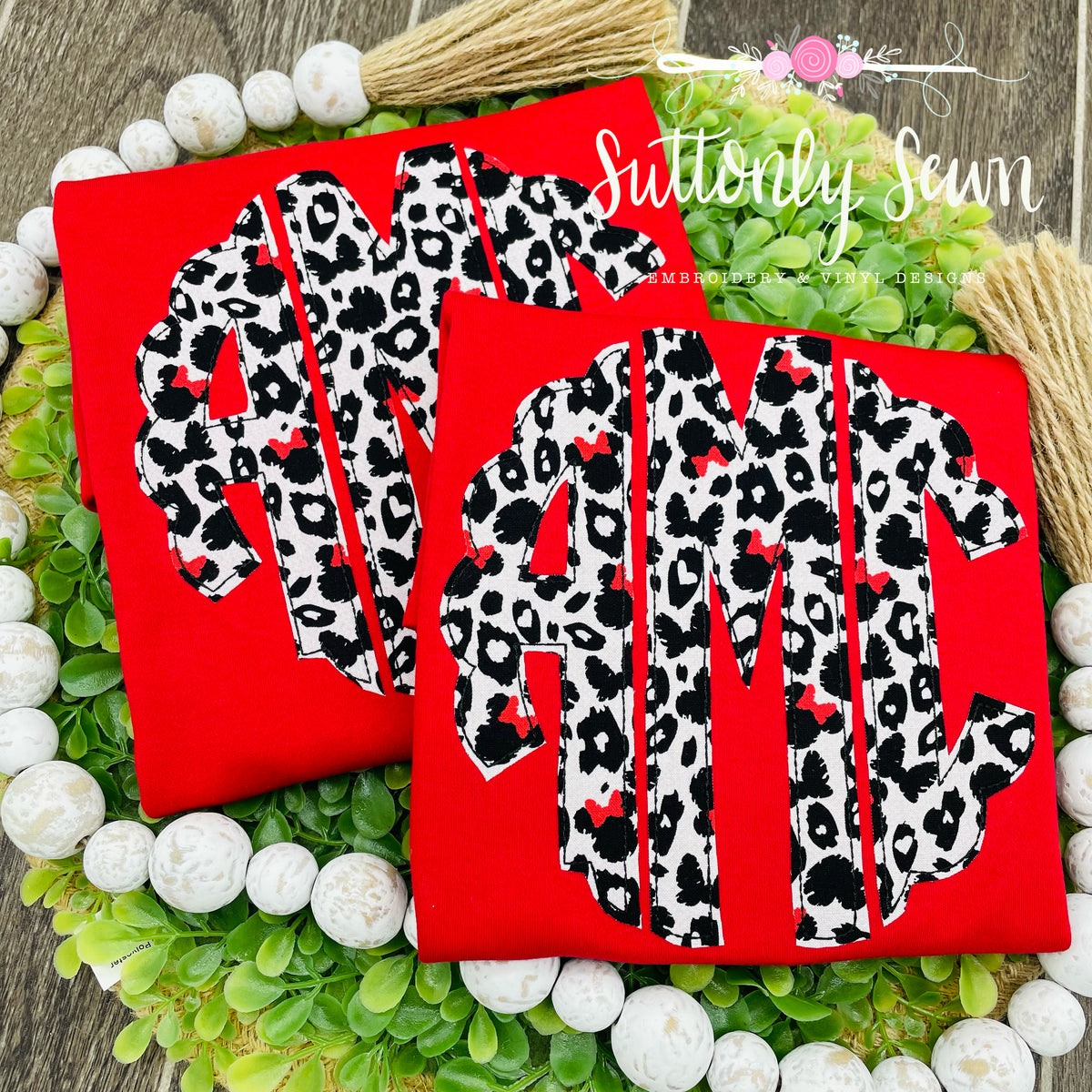 Minnie Leopard Monogram – Suttonly Sewn